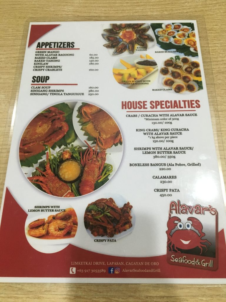 Where to eat in CDO: Alavar's Seafood Restaurant