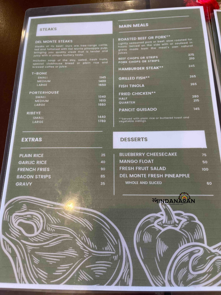 They're back! What to eat at Del Monte Golf Clubhouse Bukidnon (menu ...